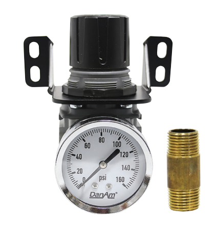 Dan-Am In-Line Compressed Air Regulator w/ Bracket 675634