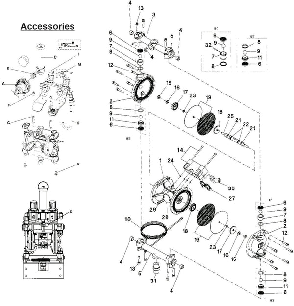 Anest Iwata DDP120 Packing Set