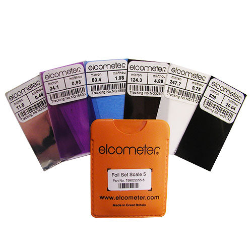 Elcometer Scale 5 Certified Precision Foil Set (T99022255-5C)