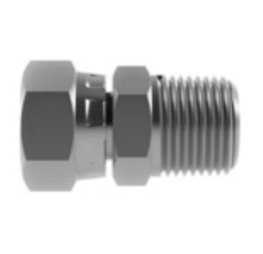 Hosco SST Stainless Steel Fittings and Adaptors, Thread x Thread Strai