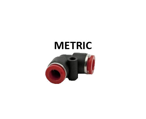 Hosco Push to Connect Fittings, Metric, PTC Union Elbow (Various Size