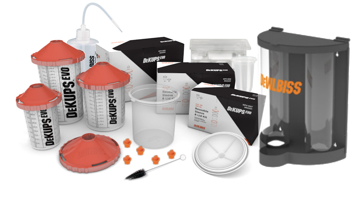 DeVilbiss DeKups EVO Shop Startup Kit