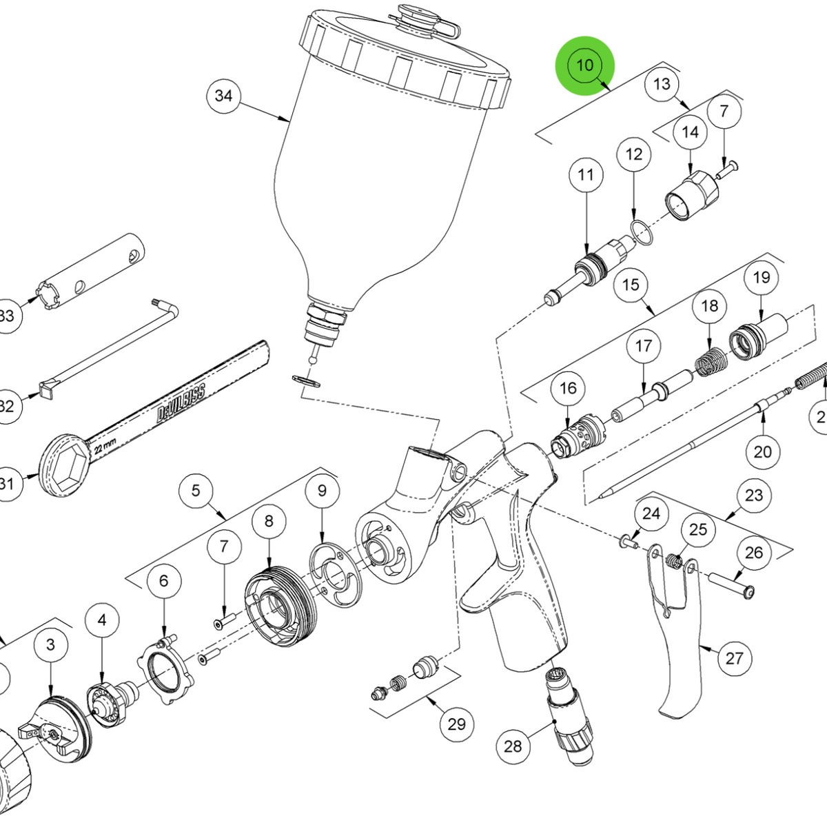 Binks DVXK-403 Fan Control Valve