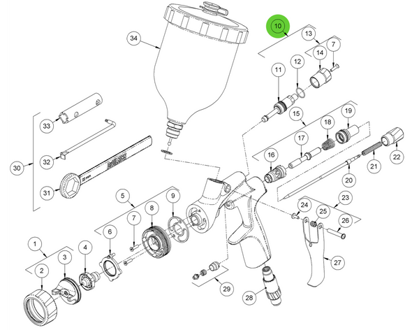 Binks DVXK-403 Fan Control Valve
