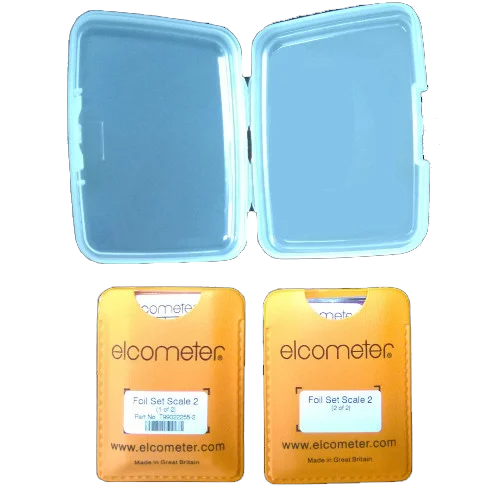 Elcometer Scale 8 Precision Oversize (75 X 50mm) Foil Set