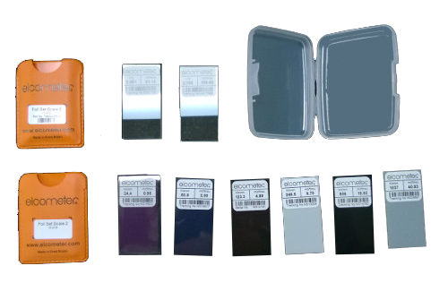 Elcometer Scale 8 Certified Precision Oversize (75 X 50mm) Foil Set