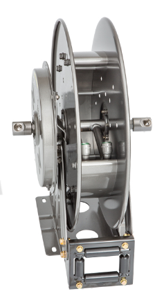 Hose Reel ½” SST MxF Super Swivel Joints W/Viton, 3/8” SST FNPT Risers