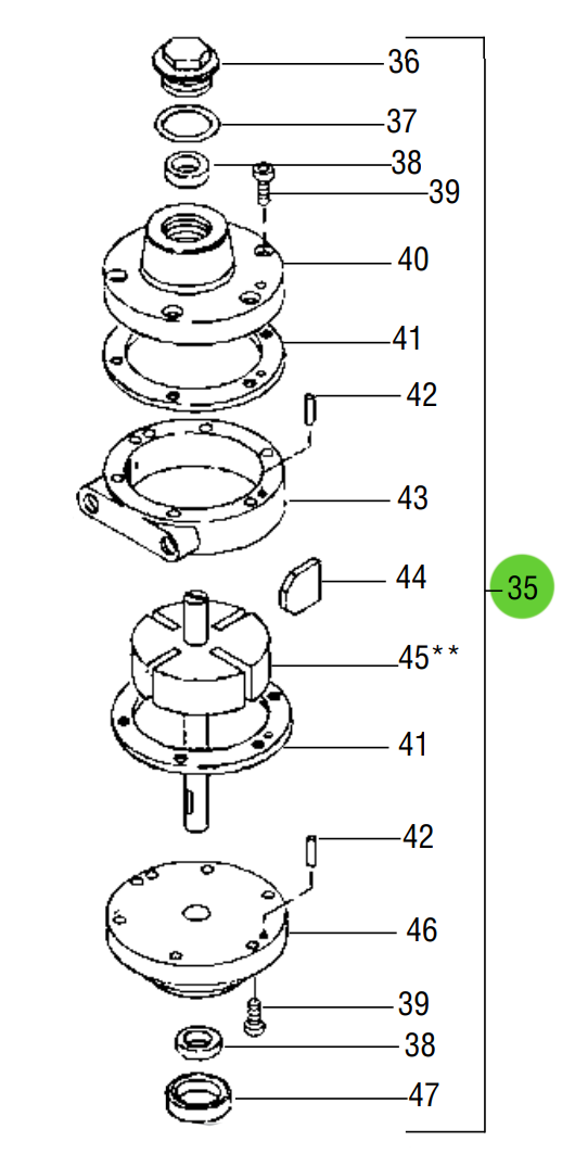 DeVilbiss PT-410 Air Motor Assembly; PT II A.S.M.E. Code Pressure Tank