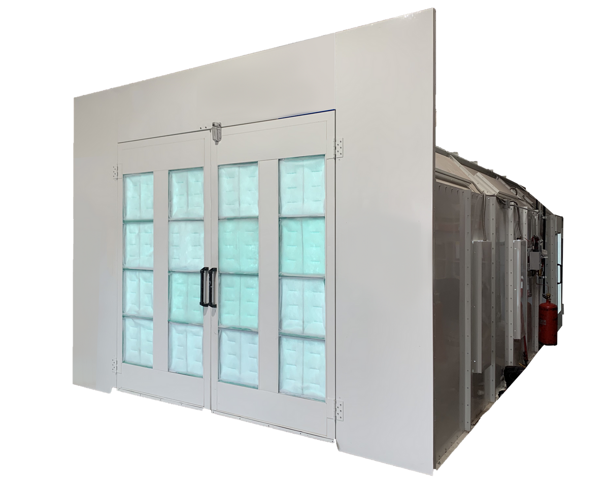 Industrial/Automotive Crossdraft Spray Booth 14' Wide x 9' High x 28'6