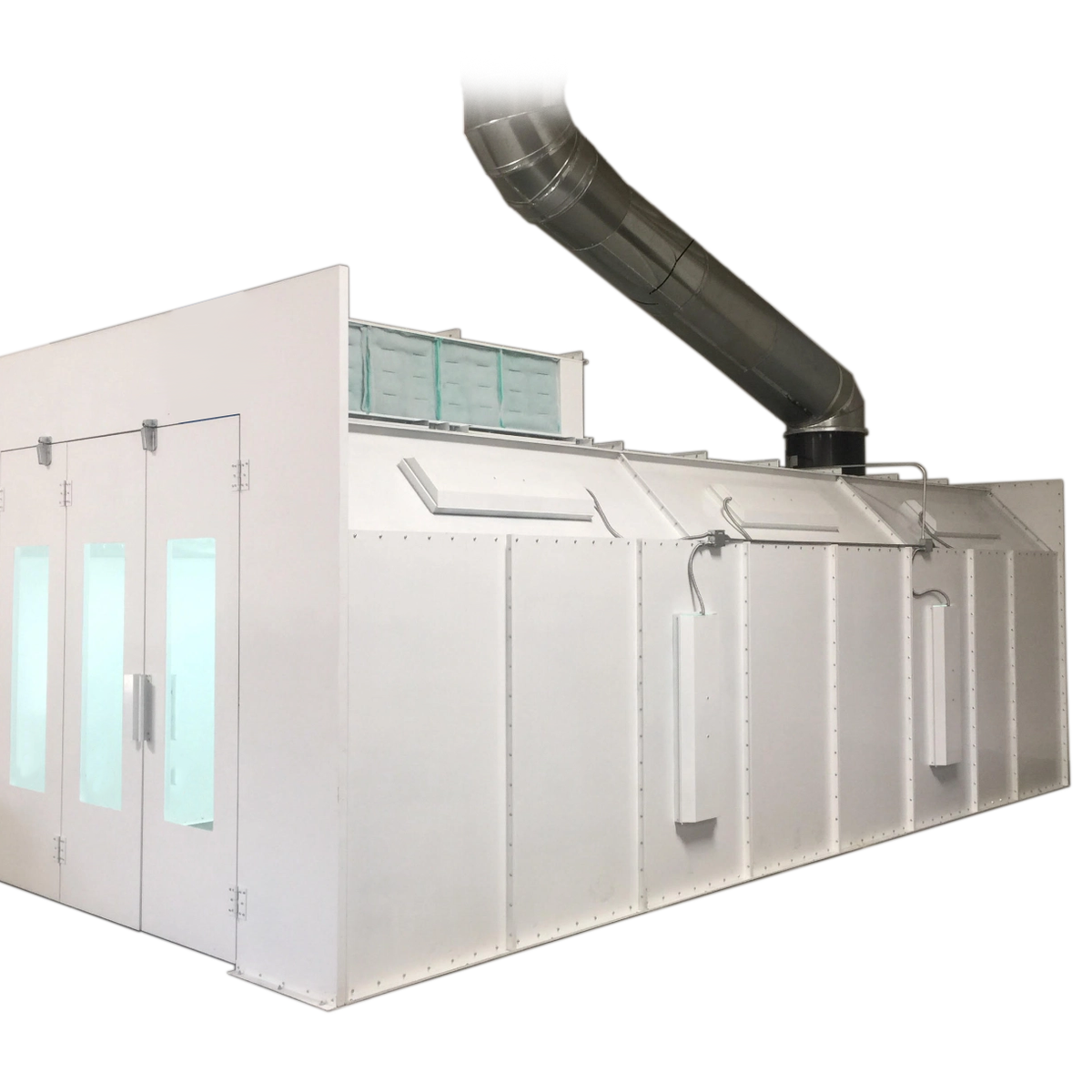 Total Finishing Automotive Semi-Down Airflow Paint Spray Booth - Doubl