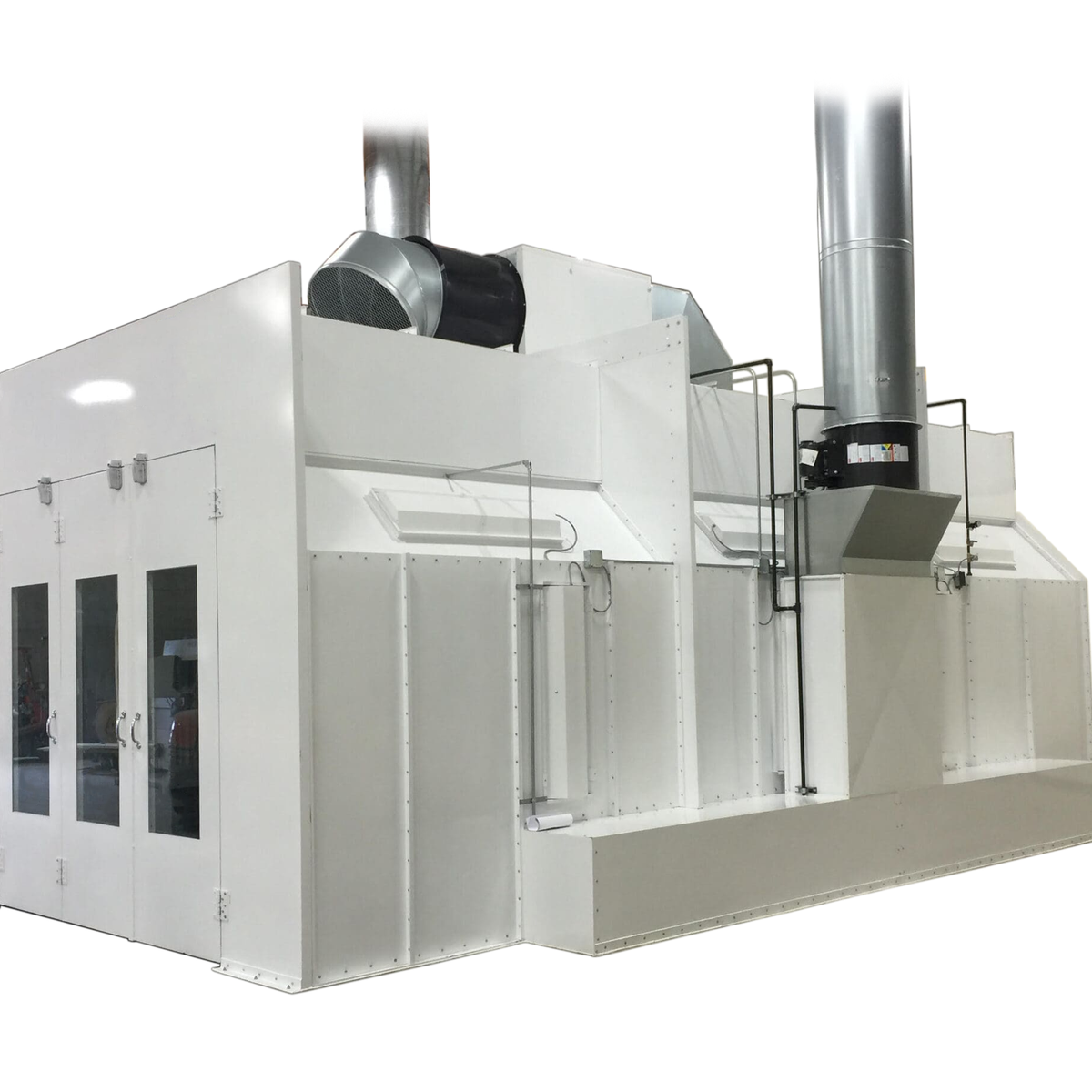 Total Finishing Automotive Side-Down Airflow Paint Spray Booth - Doubl
