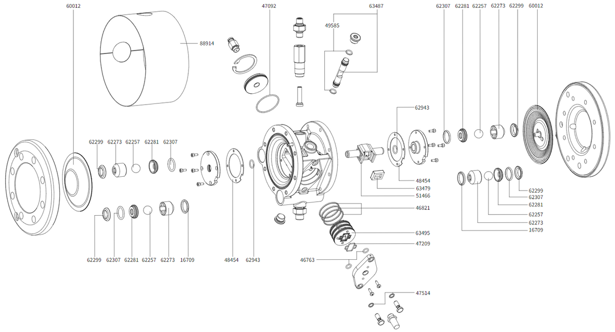 SATA 51466 Connecting Shaft, Vario Top Pump