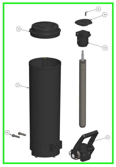 Hero Manual Dispensers - D23 Complete Cartridge w/o Guage