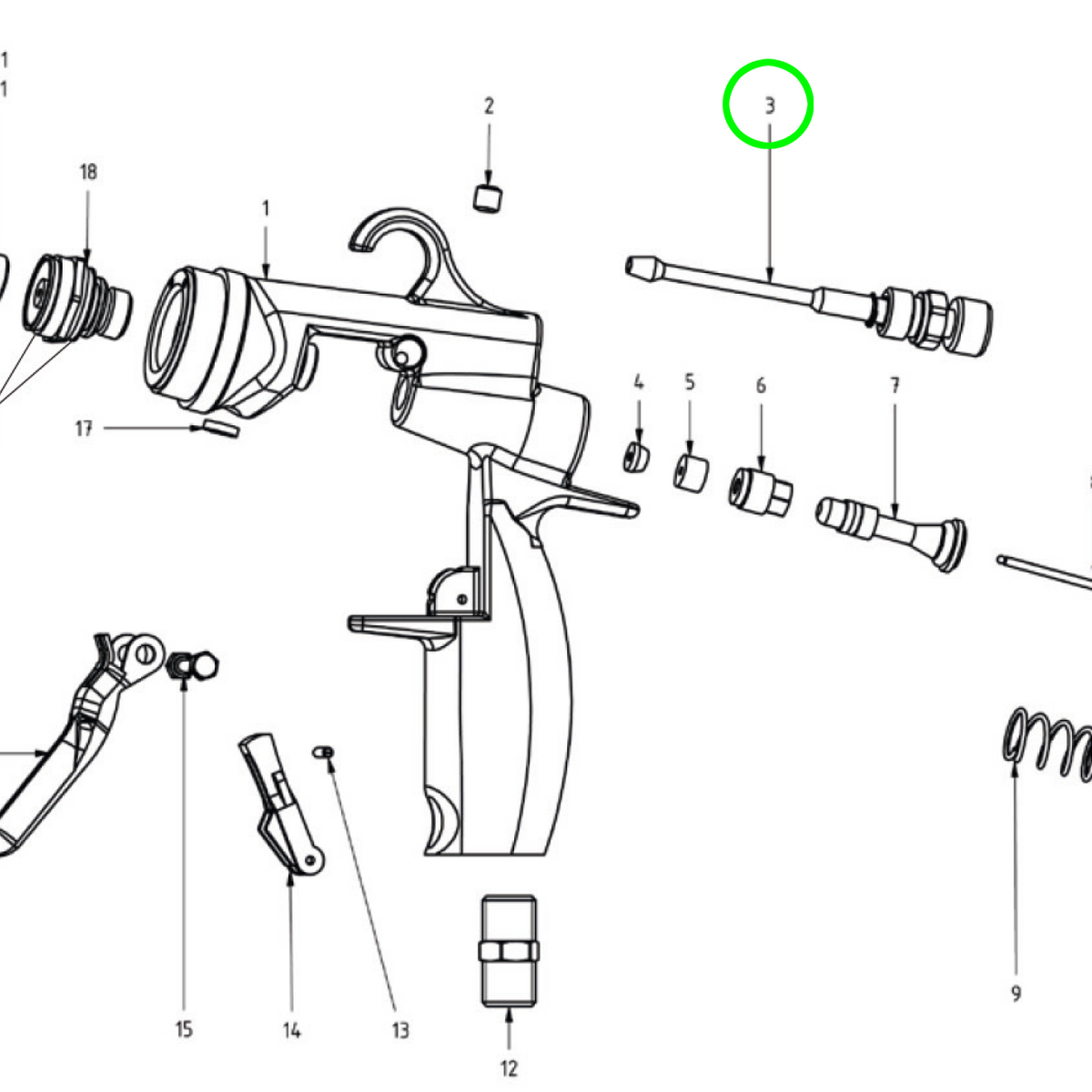 Fan Regulation Set for Viper Paint Guns