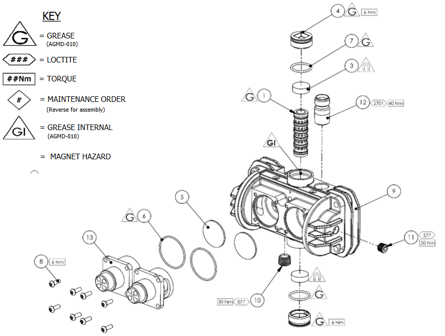 Binks Maple Pump Air Valve Spool & Sleeve Assembly