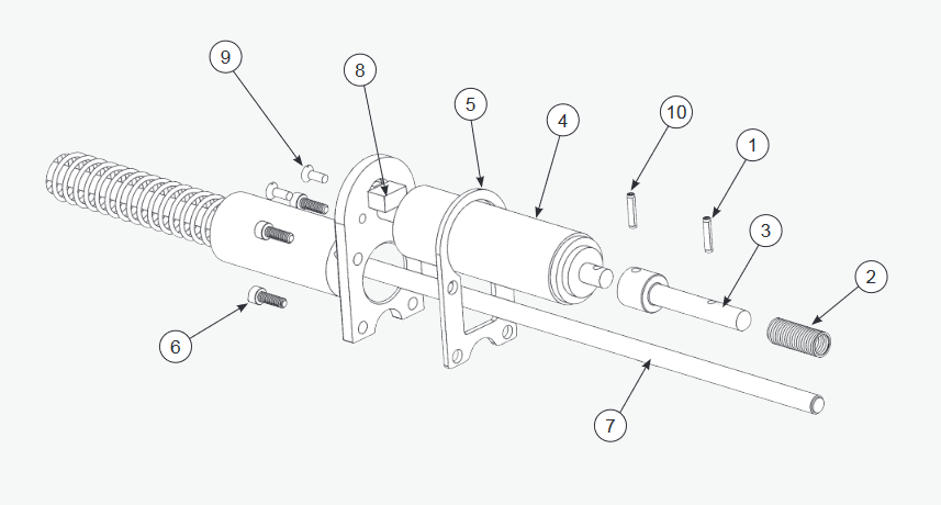 Ransburg #2 Process Gun Electric Motor Assembly