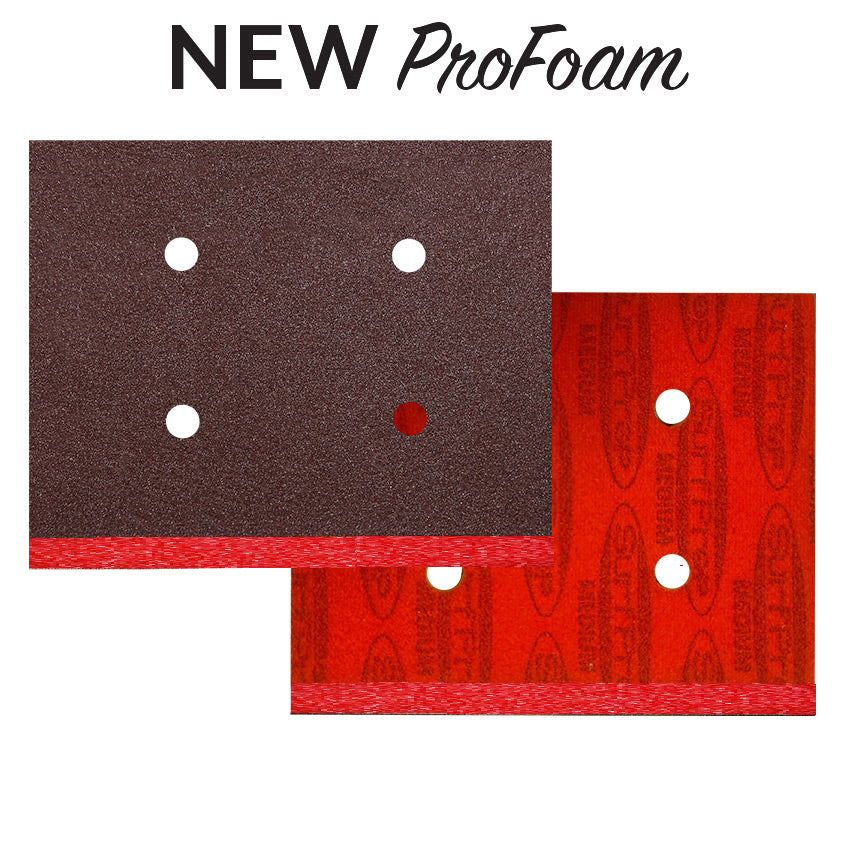 OVERSIZED 3″ X 4″ SurfPrep ProFoam Pads – 1/2″ Thick (Premium Red A/O)